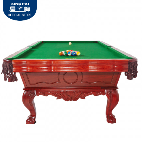 Xingpai Chinese Pool Table XW8105-9A Mahogany Carved Pool Table Home ...