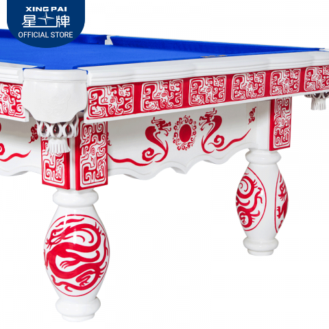Xingpai Chinese Steel Library Billiard Table XW8106-9A Chinese Red ...