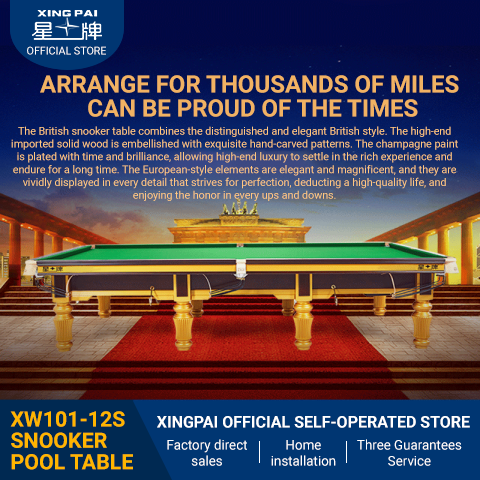 Xingpai Snooker table Official designated Tournament table with Stell ...